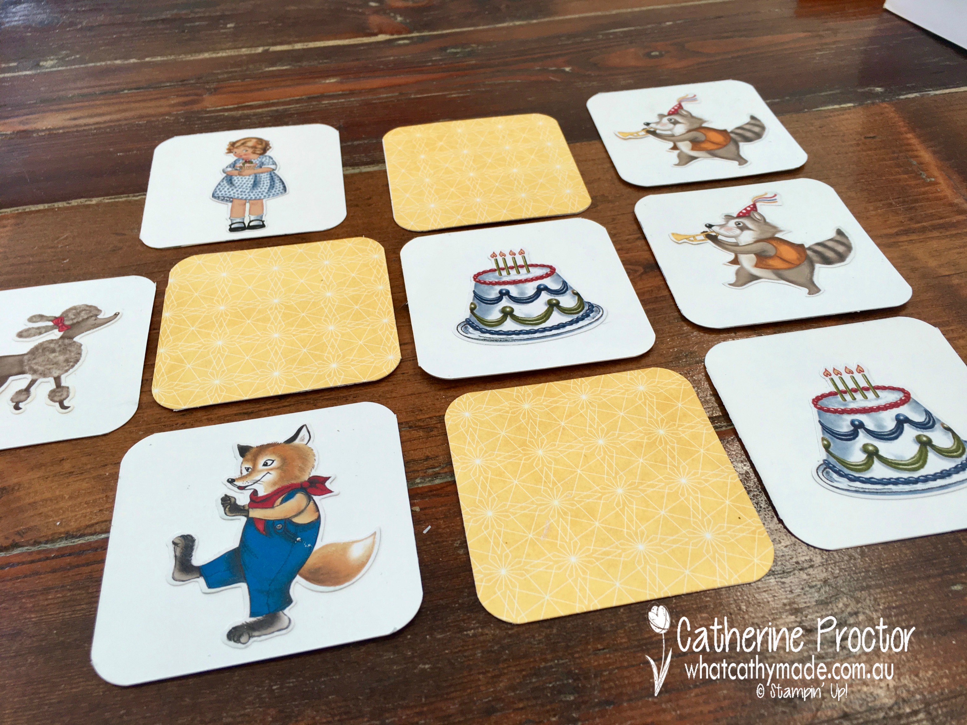 Birthday Delivery and Birthday Memories Memory Game - What Cathy Made