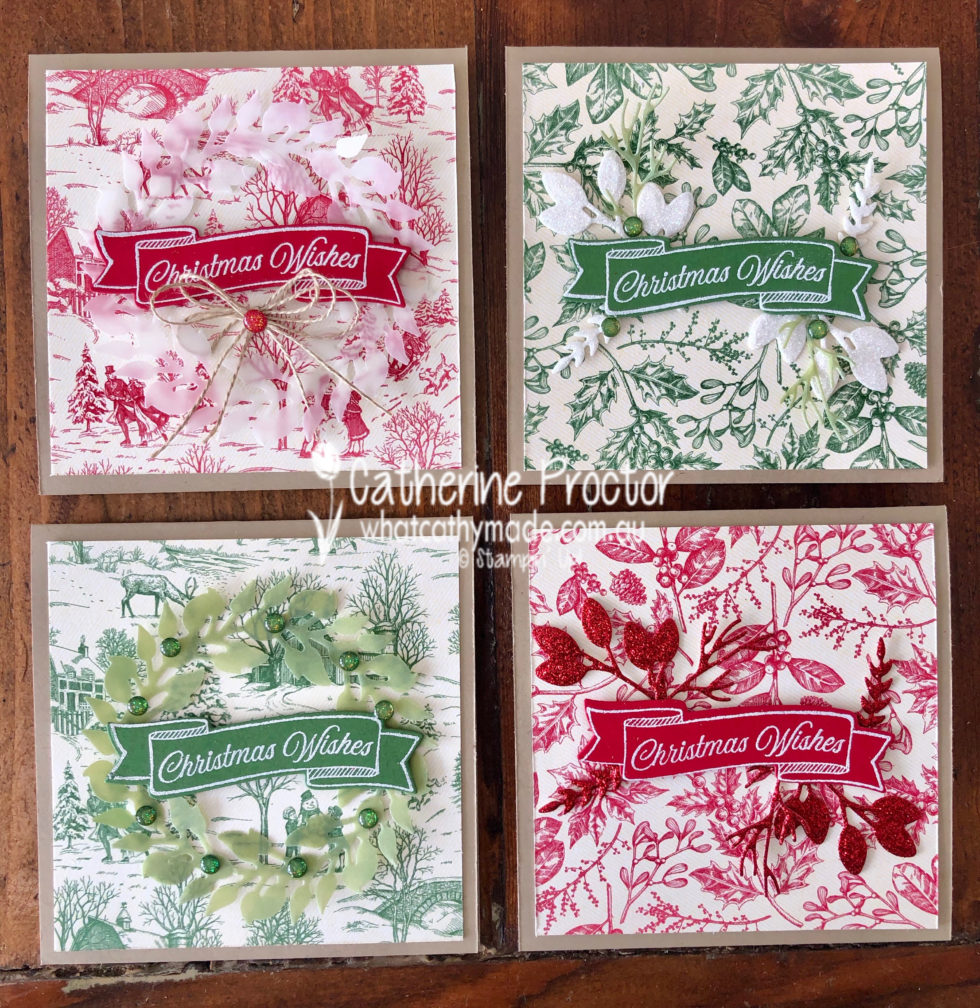 Toile Christmas Stamp Set Archives - What Cathy Made