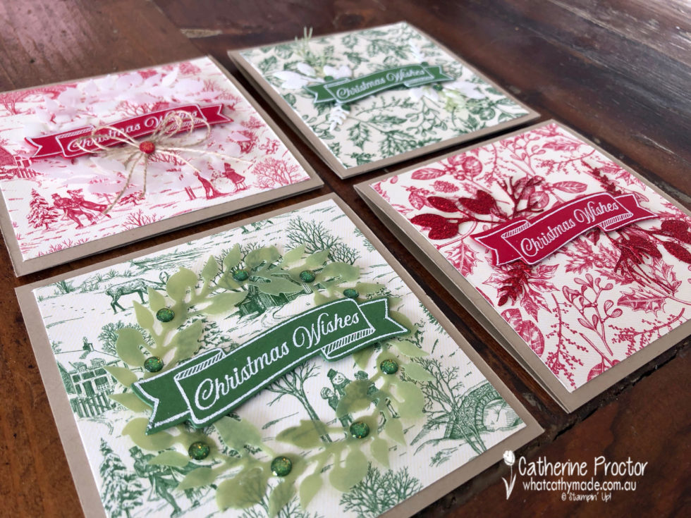 Toile Christmas Stamp Set Archives - What Cathy Made