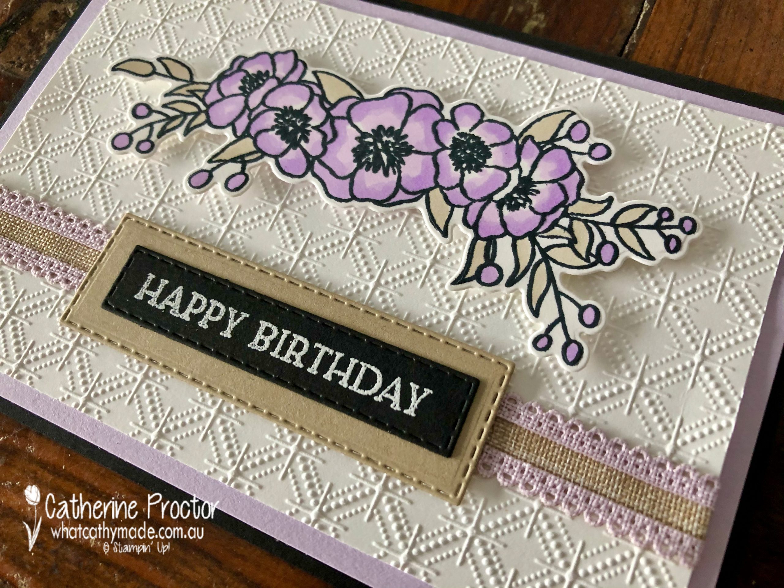 Stampin' Up! Purple Posy - Week 39 AWH Colour Creations Showcase - What ...