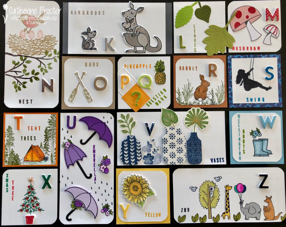 Stampin' Up! Alphabet Sampler - What Cathy Made