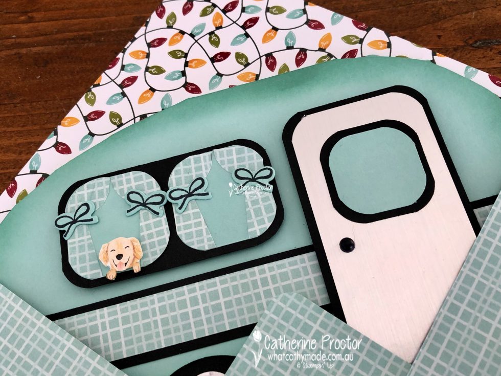 Stampin' Up! Birthday Caravan Card with Sweet Stockings Christmas DSP ...