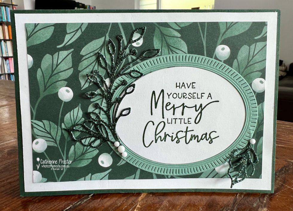 Stampin' Up! Framed and Festive Florets Christmas Cards - What Cathy Made