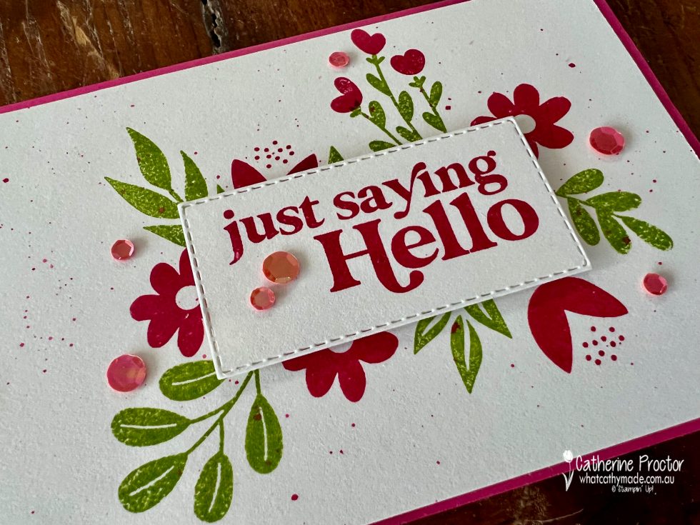 Stampin Up Melon Mambo Simply Fabulous Card - Week 28 AWH Colour ...