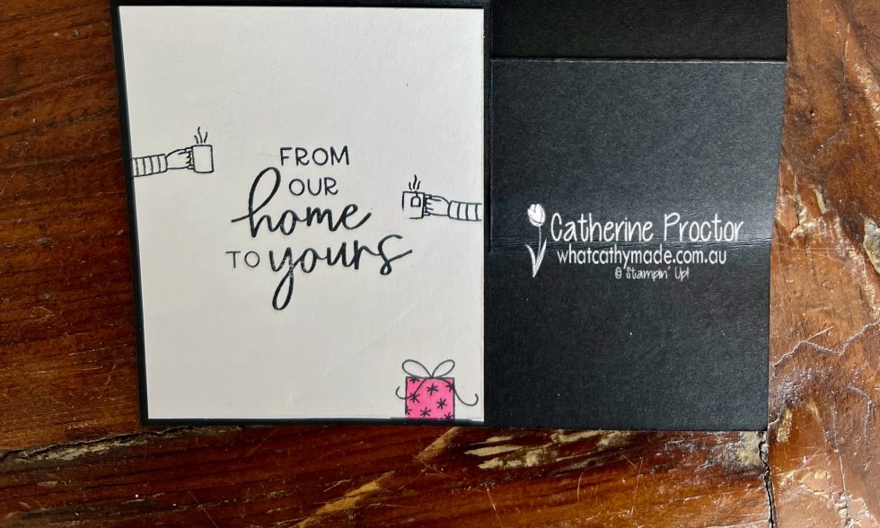 Stampin' Up! Warm Welcome Side Step Christmas Card - What Cathy Made