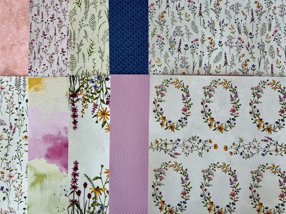 Stampin' Up! Old Olive Dainty Flowers DSP Cards - Week 33 AWH Colour ...