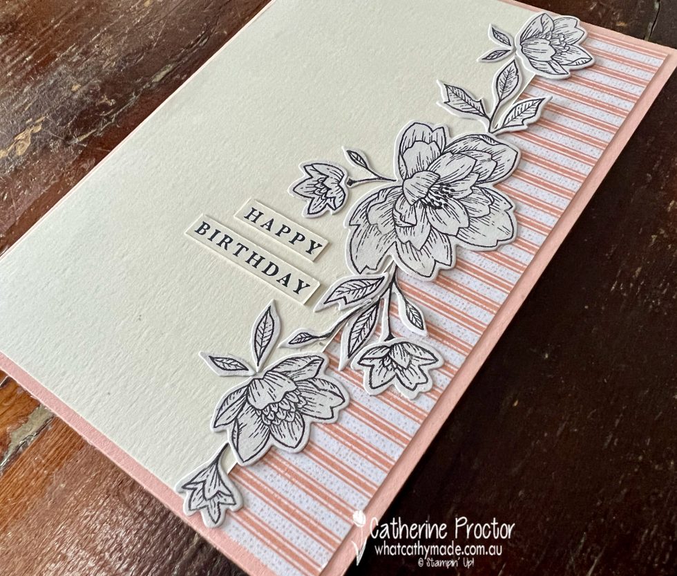 Stampin' Up! Petal Pink Abigail Rose Birthday Card - Week 37 AWH Colour ...
