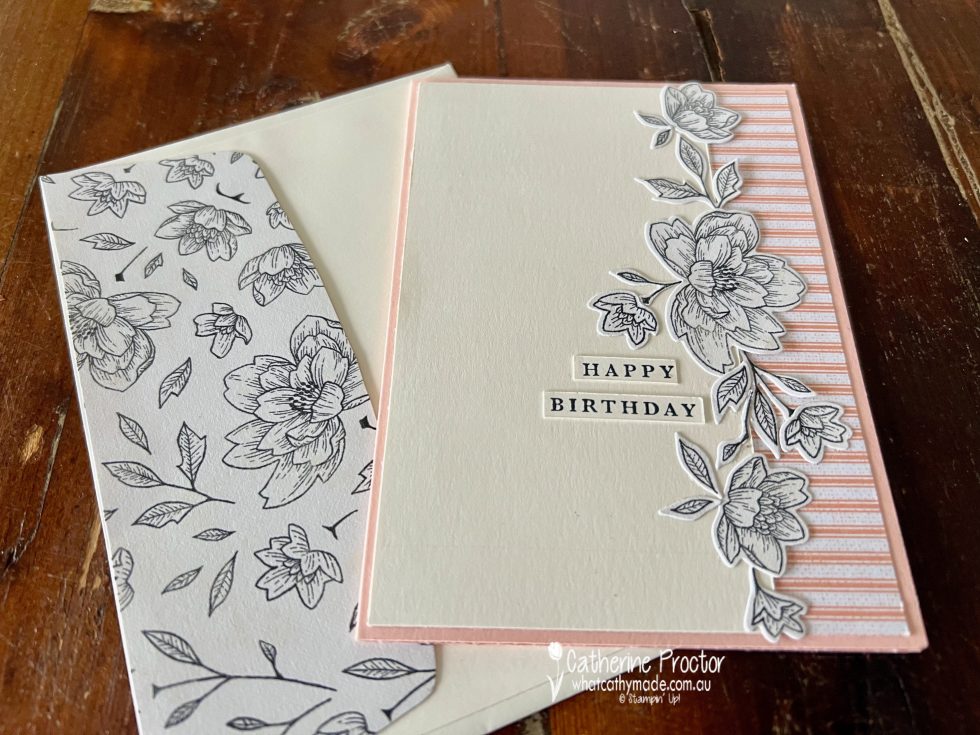 Stampin' Up! Petal Pink Abigail Rose Birthday Card - Week 37 AWH Colour ...