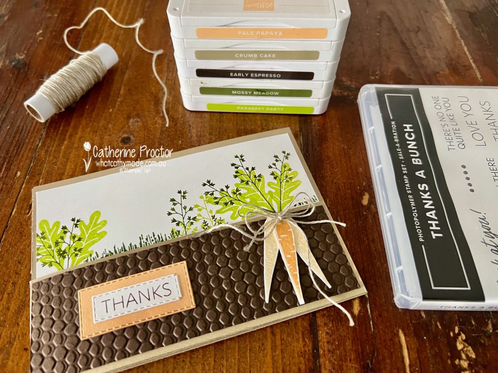 Stampin' Up! Thanks a Bunch Pale Papaya Card - Week 35 AWH Colour ...