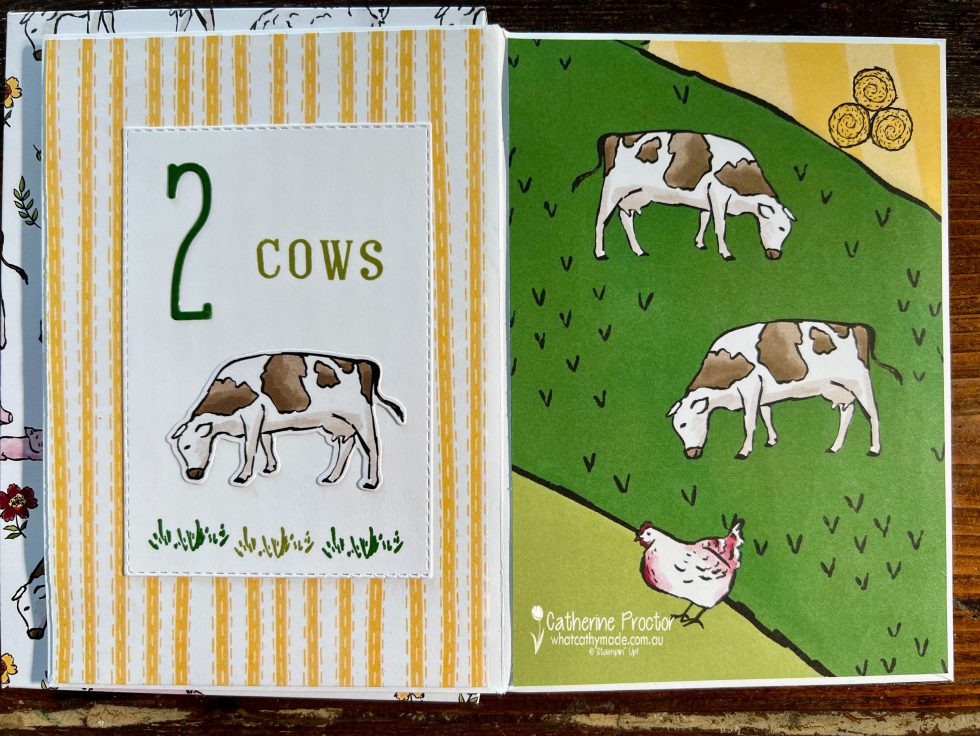 Stampin' Up! Pear Pizzazz On the Farm Counting Book - Week 36 AWH ...