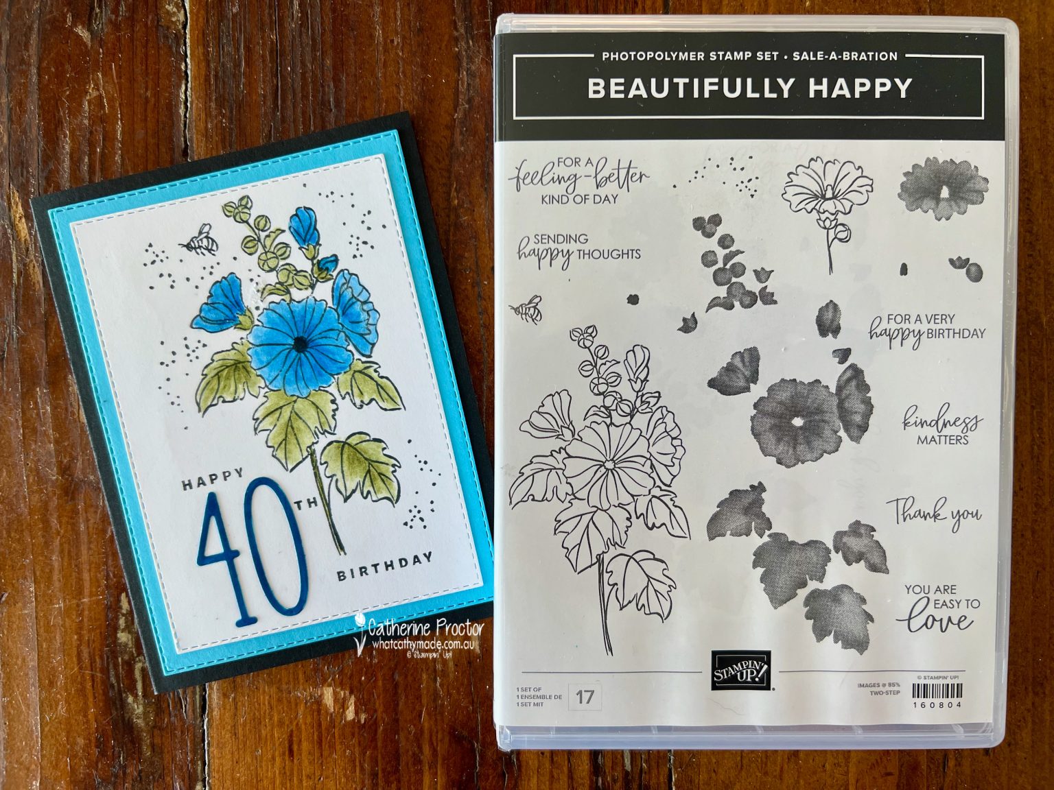 Stampin' Up! Beautifully Happy Pacific Point Cards - Week 34 AWH Colour ...