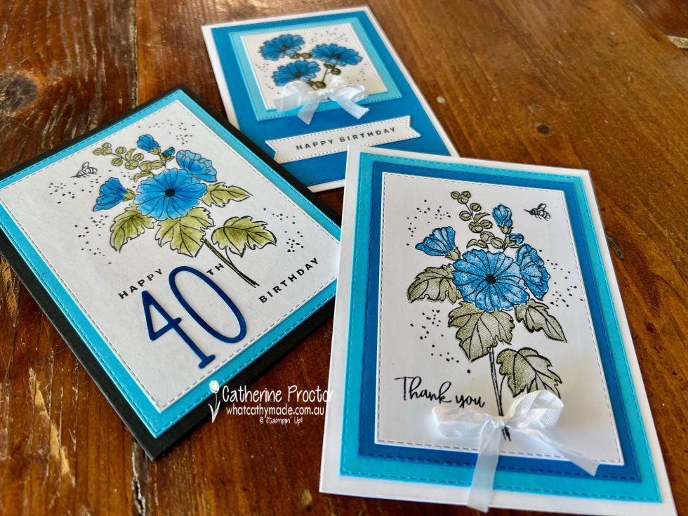 Stampin' Up! Beautifully Happy Pacific Point Cards - Week 34 AWH Colour ...