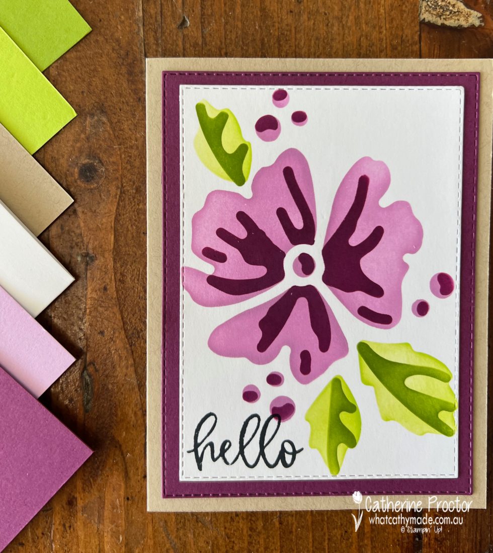 Stampin' Up! Rich Razzleberry Loveliest Layers Decorative Masks Card ...