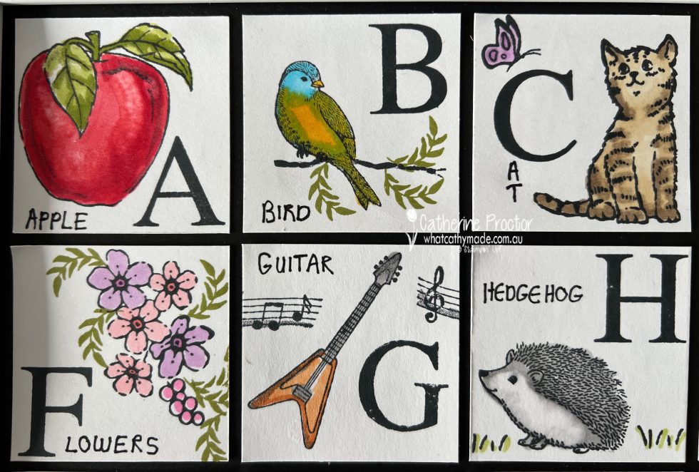 Classic Letters Stamp Set Alphabet Sampler - What Cathy Made