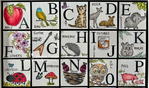 Classic Letters Stamp Set Alphabet Sampler - What Cathy Made