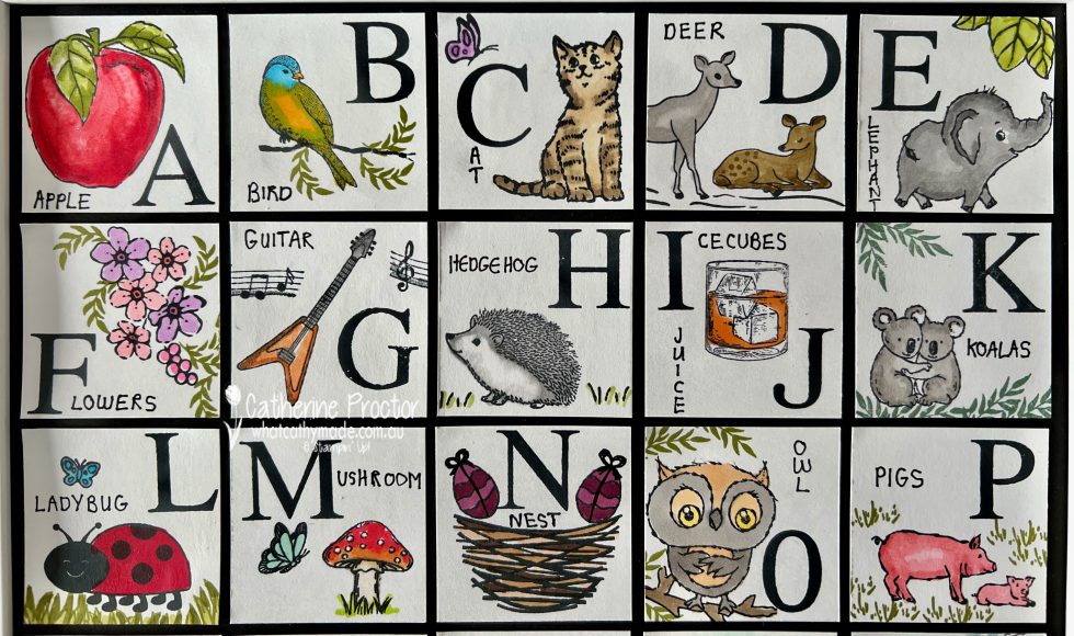 Classic Letters Stamp Set Alphabet Sampler - What Cathy Made