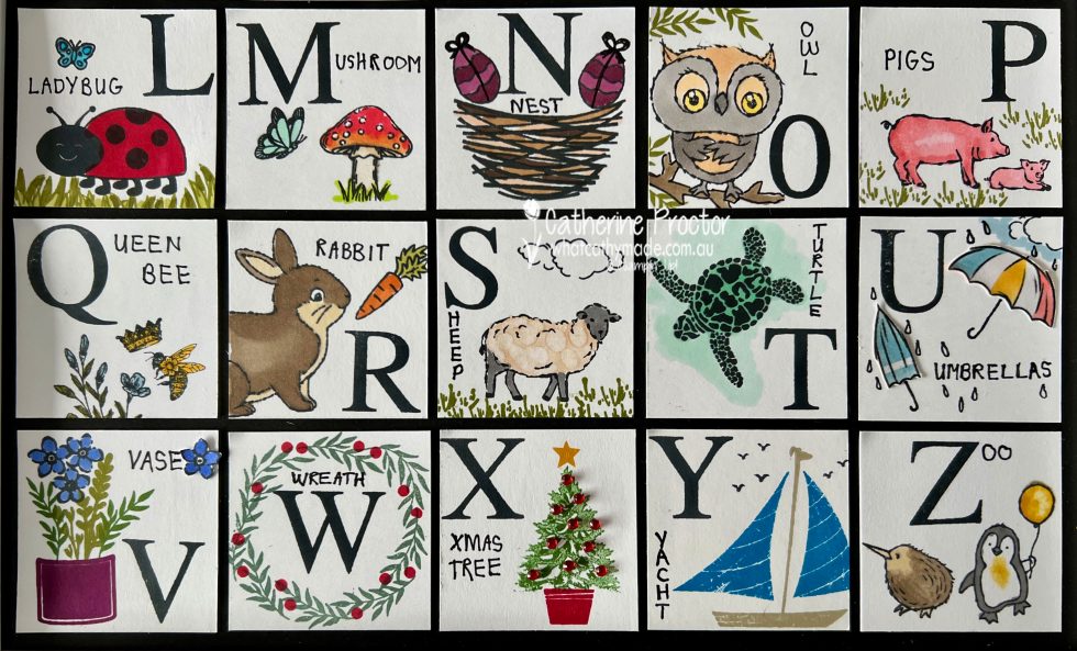 Classic Letters Stamp Set Alphabet Sampler - What Cathy Made