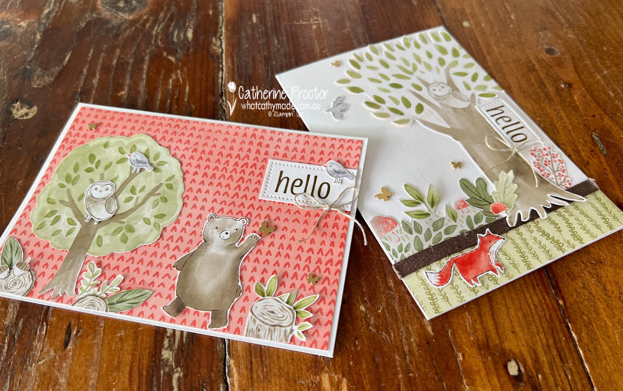 Stampin' Up! AWH Colour Creations Soft Suede Card - What Cathy Made