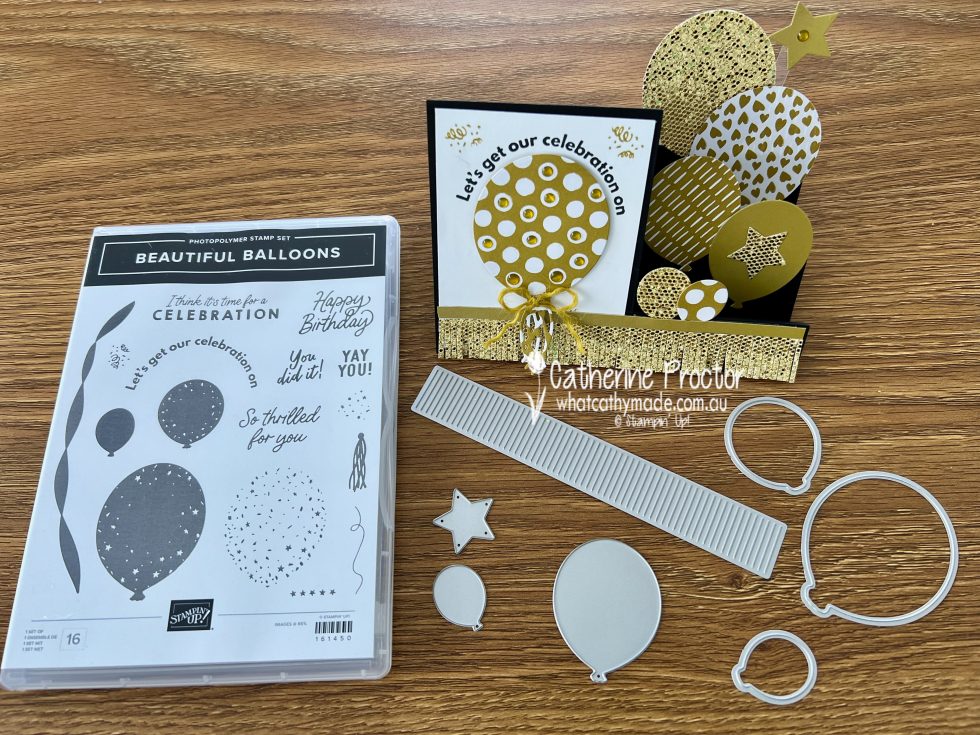 Wild Wheat Beautiful Balloon Side Stepper Card - What Cathy Made