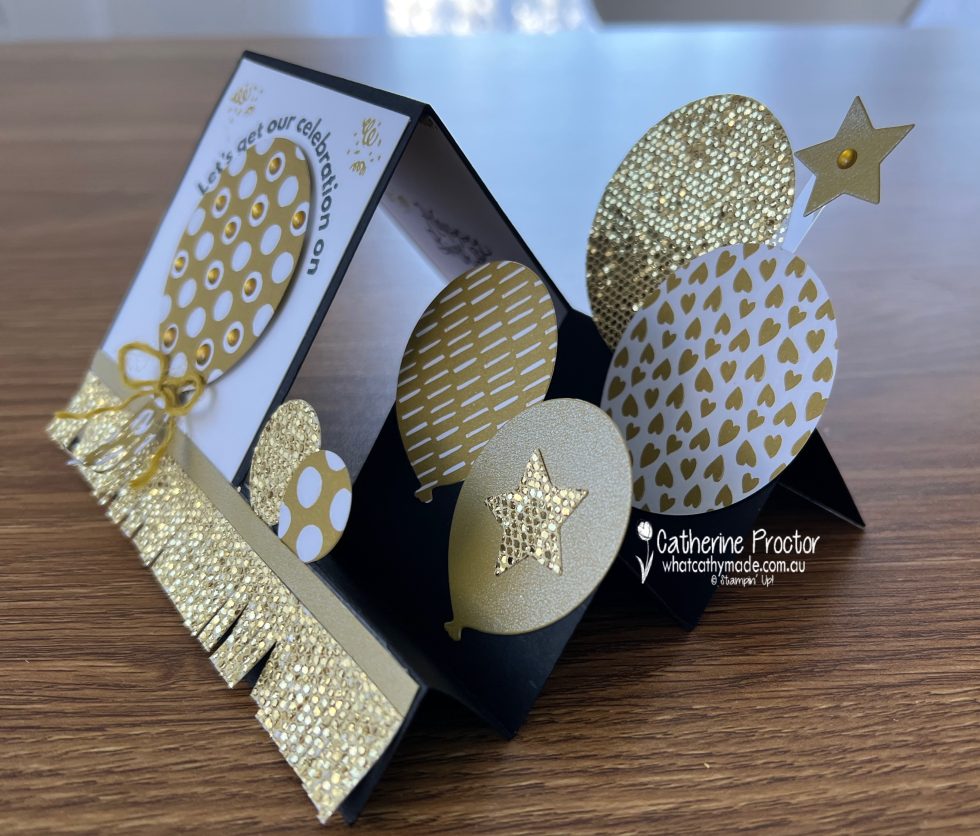 Wild Wheat Beautiful Balloon Side Stepper Card - What Cathy Made