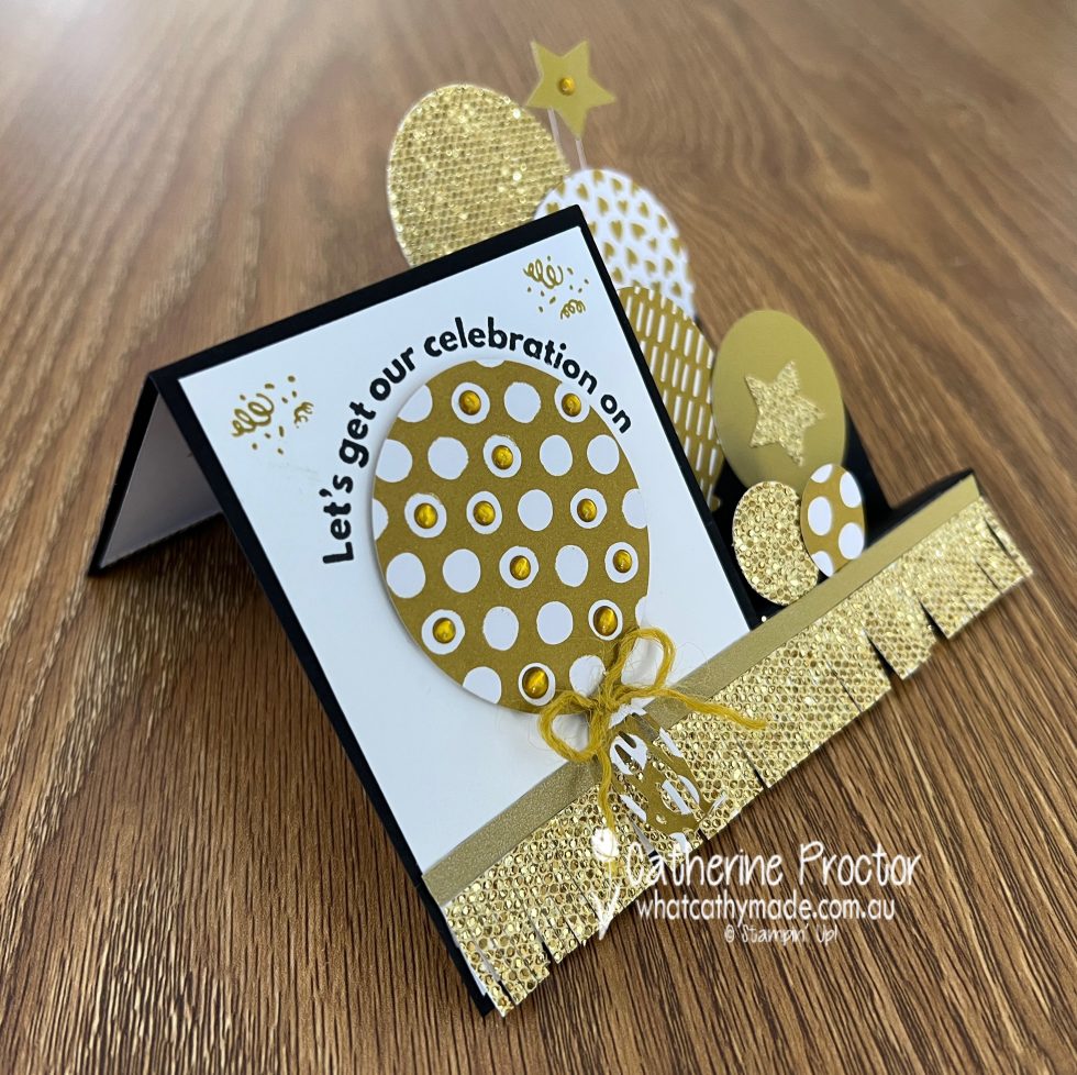 Wild Wheat Beautiful Balloon Side Stepper Card - What Cathy Made