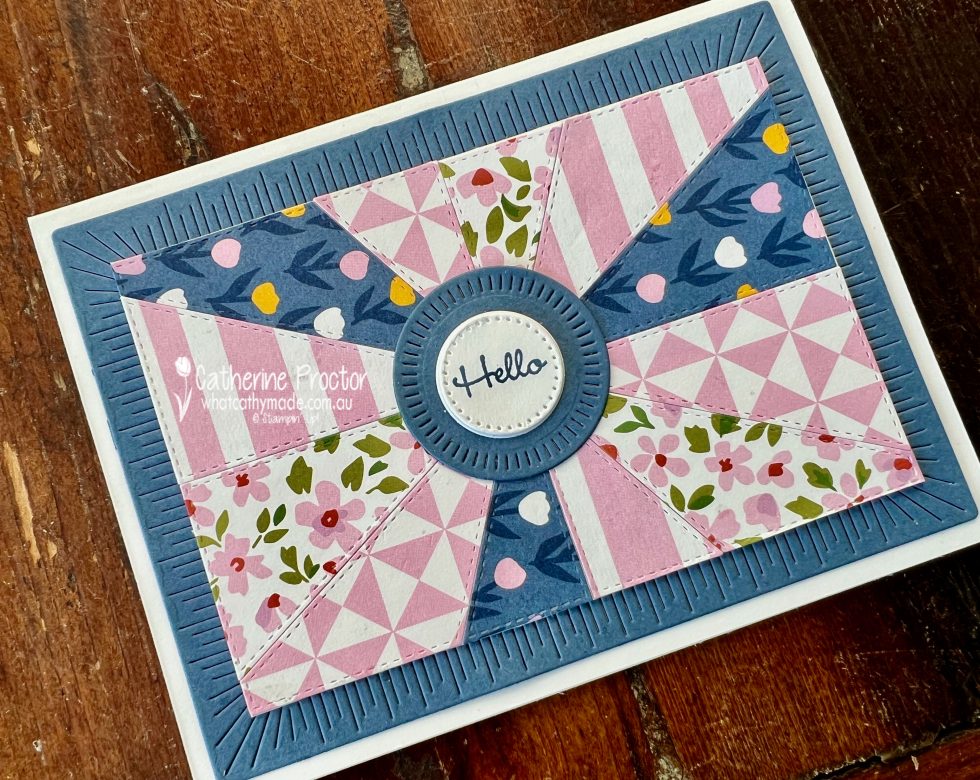 Bubble Bath Delightfully Eclectic Paper Quilt Cards - What Cathy Made