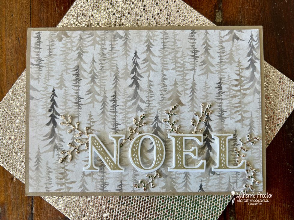 Stampin' Up! Joy Of Noel Christmas Card - What Cathy Made