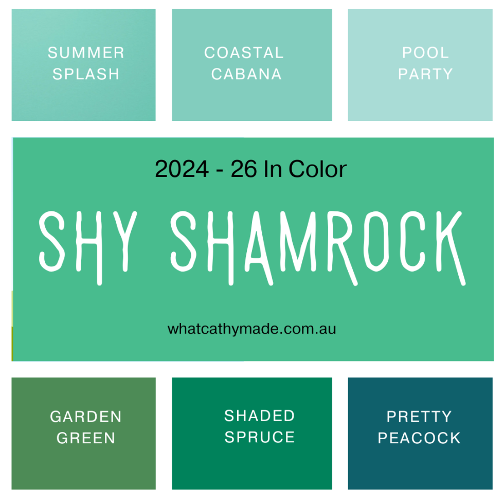 2024-26 In Colors - Shy Shamrock Card - What Cathy Made