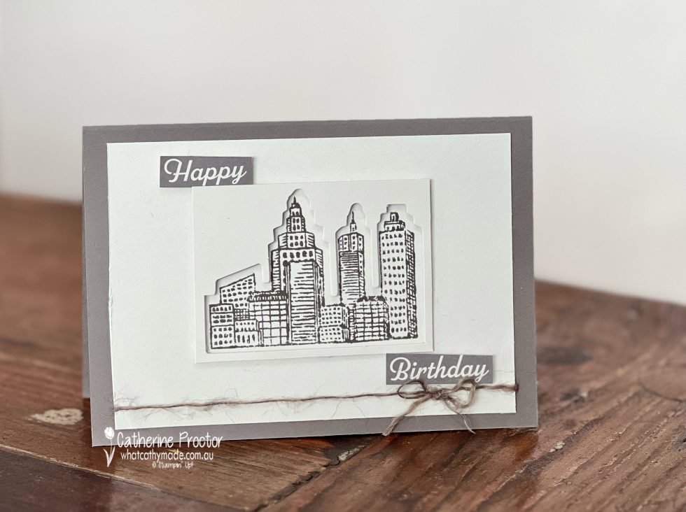 Stampin' Up! Basic Beige City Sights Kit Alternatives Card - What Cathy ...