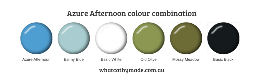 Stampin' Up! Azure Afternoon Layers of Beauty Card - What Cathy Made