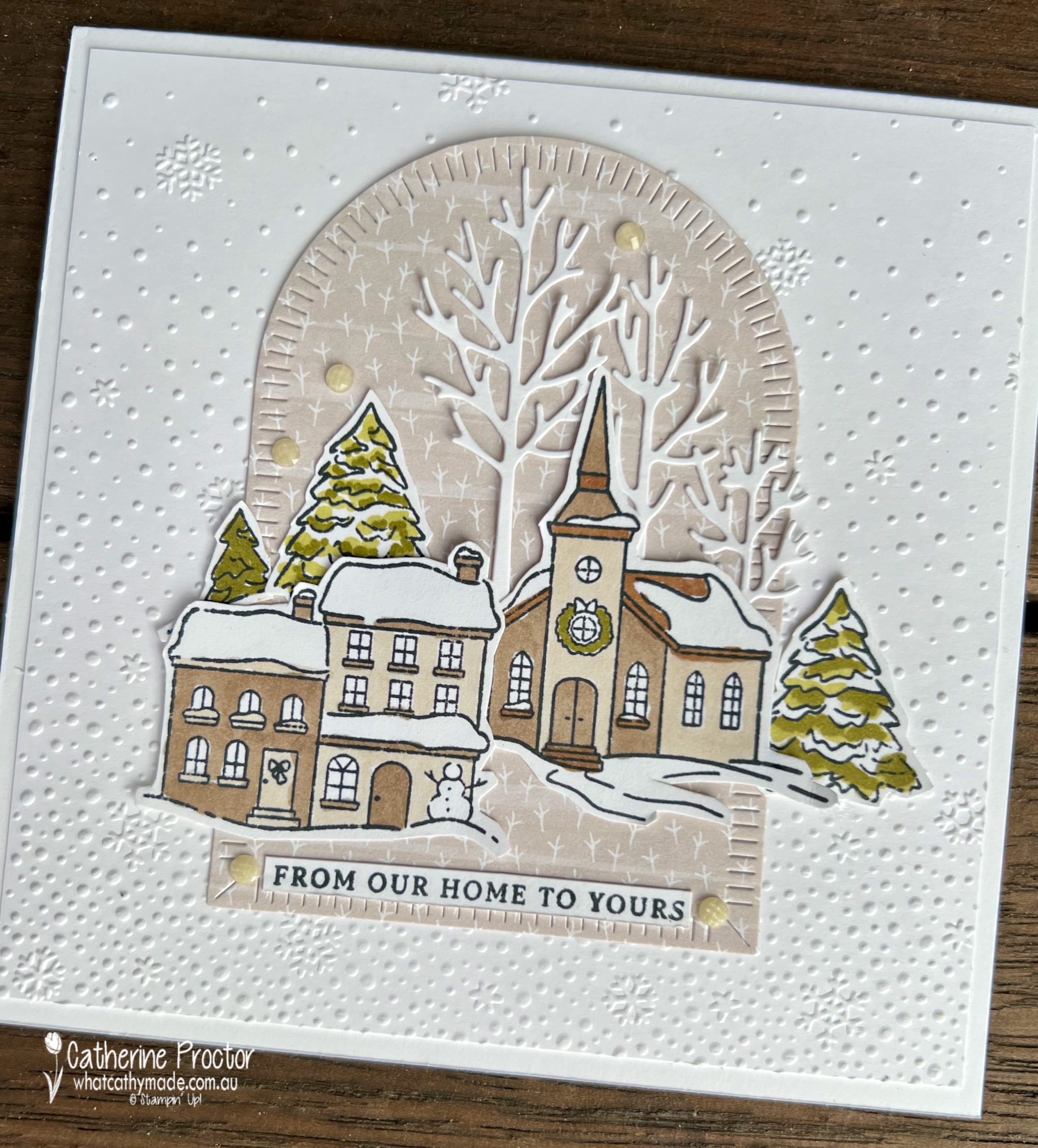 Stampin' Up! Crumb Cake Card - What Cathy Made