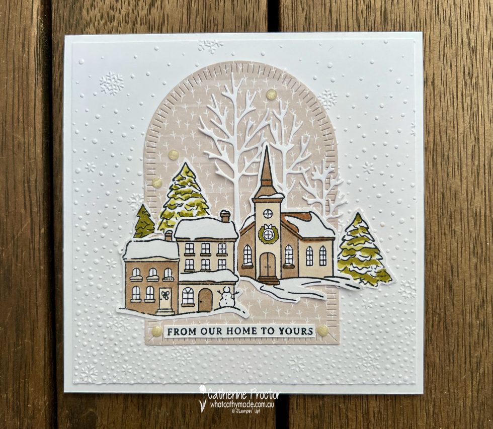 Stampin' Up! Crumb Cake Card - What Cathy Made