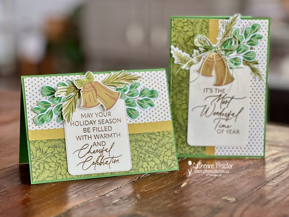 Stampin' Up! Garden Green Cards using the Season of Green & Gold Suite ...