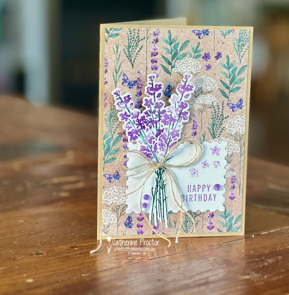 Stampin' Up! Highland Heather Card - What Cathy Made