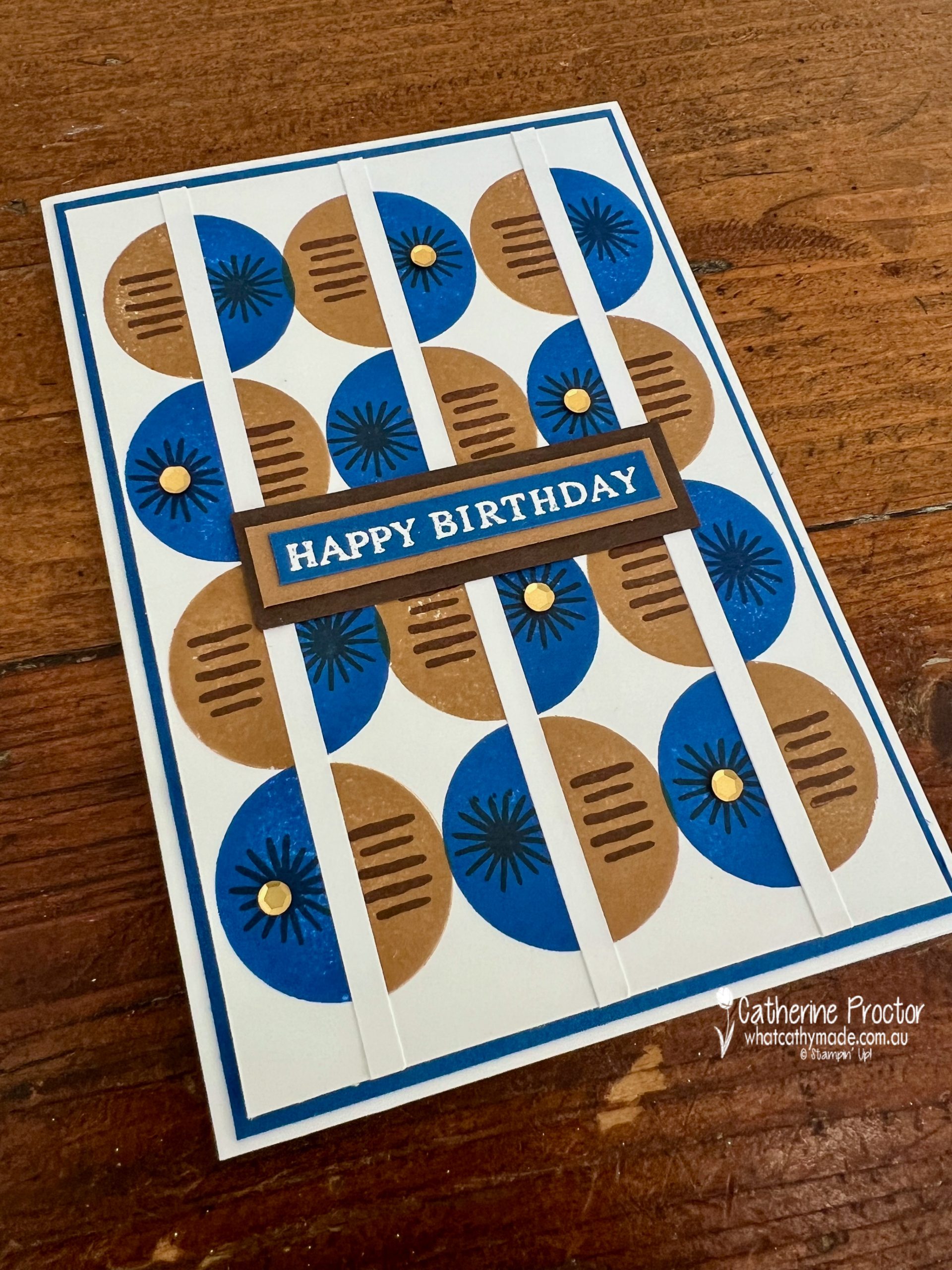 Two Blueberry Bushel Birthday Cards - What Cathy Made
