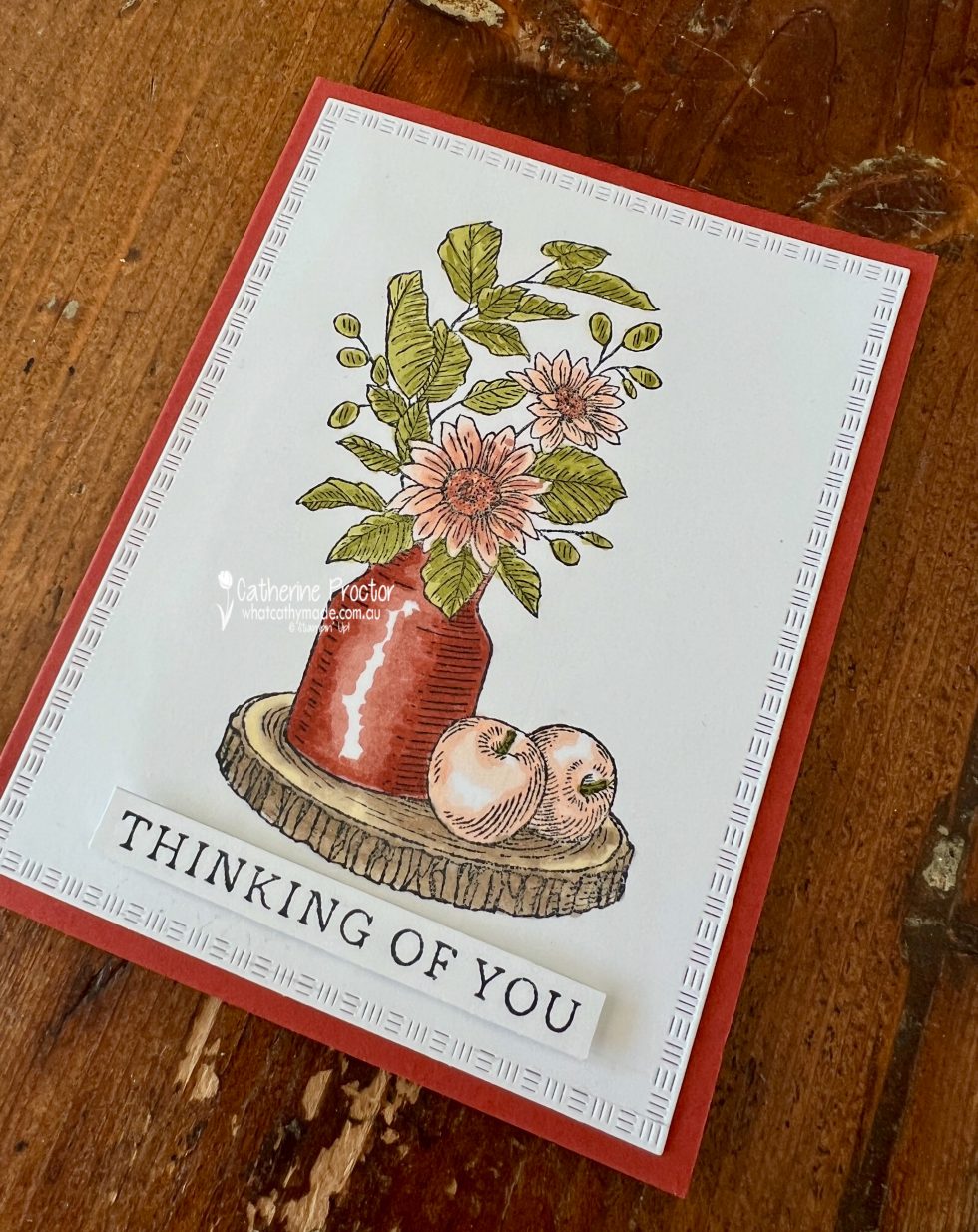 Rustic Centerpiece Cajun Craze Sympathy Card - What Cathy Made